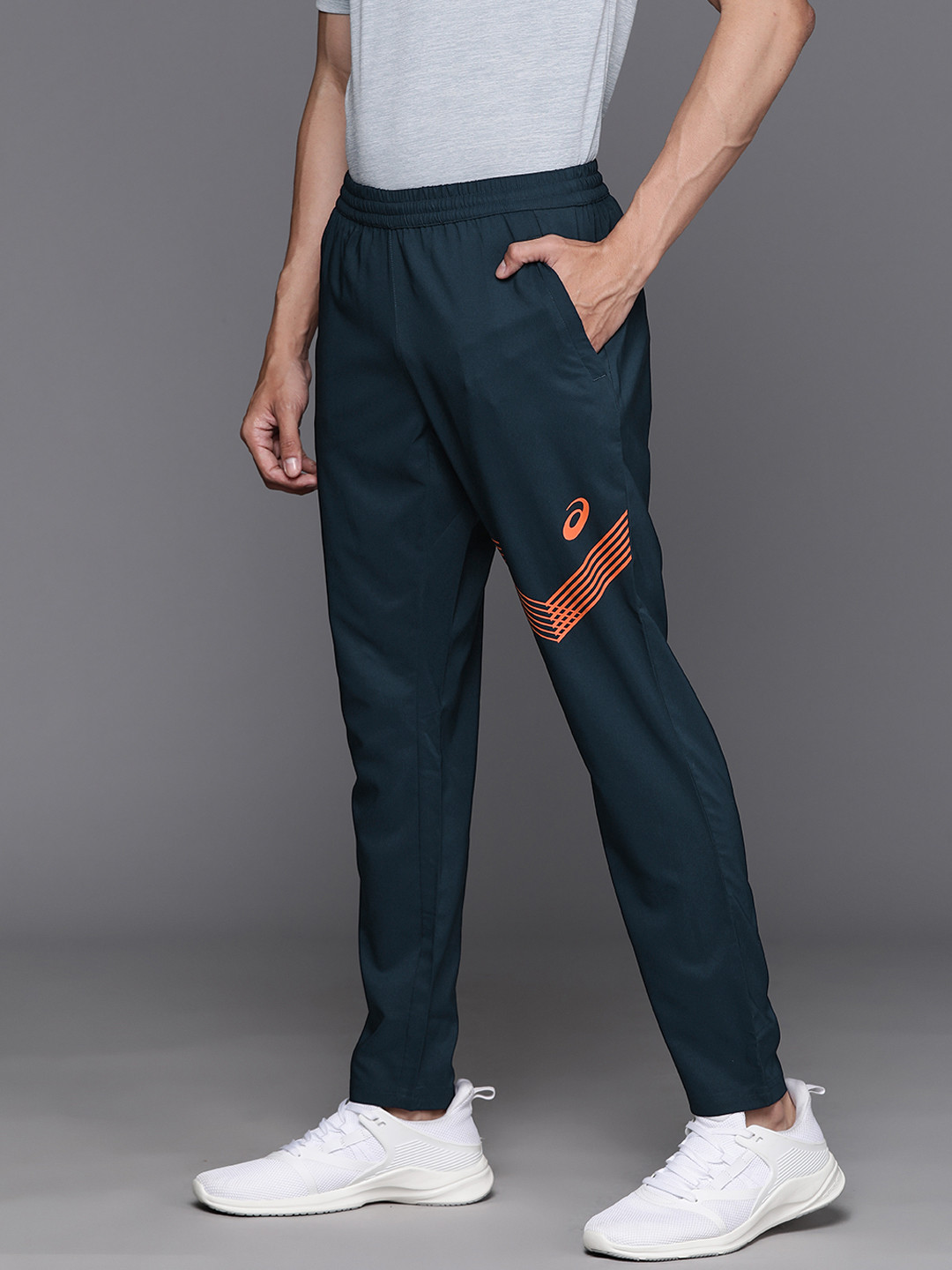 Buy ASICS Men Regular Fit PATTERN WOVEN Running Track Pants - Track ...