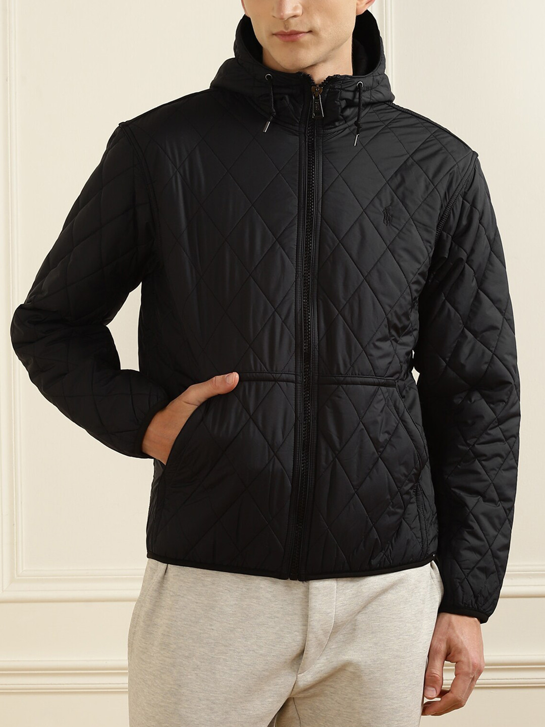 Buy Polo Ralph Lauren Men Black Lightweight Outdoor Quilted Jacket ...