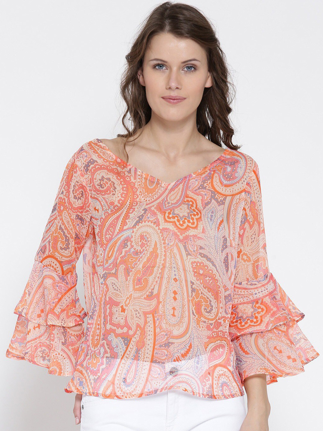 Buy Sera Coral Print Top - Tops for Women 16897012 | Myntra