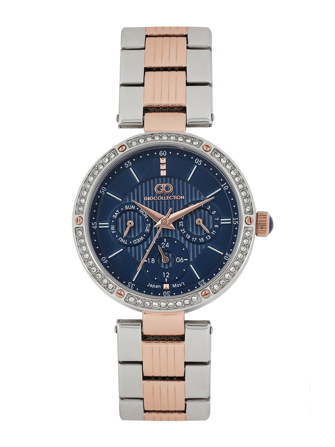 Buy GIO COLLECTION Women Navy Multifunction Analogue Watch G2024 22 ...