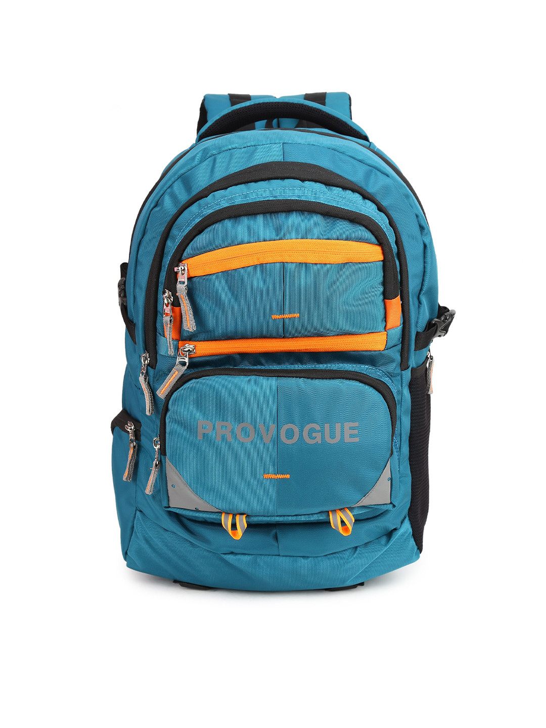 Buy Provogue Unisex Blue & Orange Colourblocked Backpack With ...