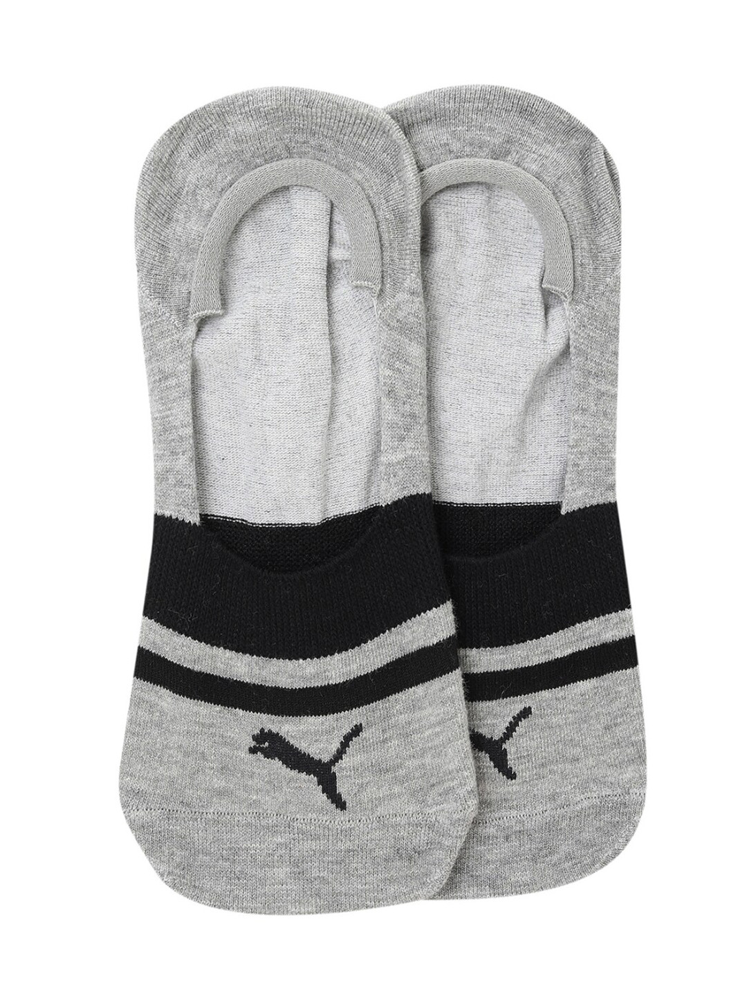 Buy Puma Unisex Pack Of 2 Grey Heritage Footie Socks - Socks for Unisex ...
