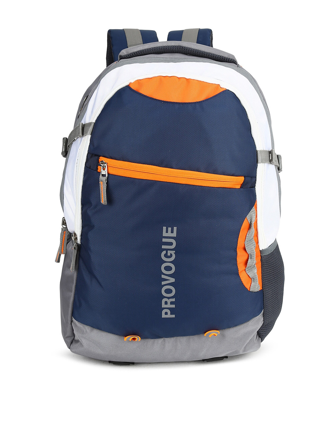 Buy Provogue Unisex Navy Blue & Orange Backpack With Rain Cover ...