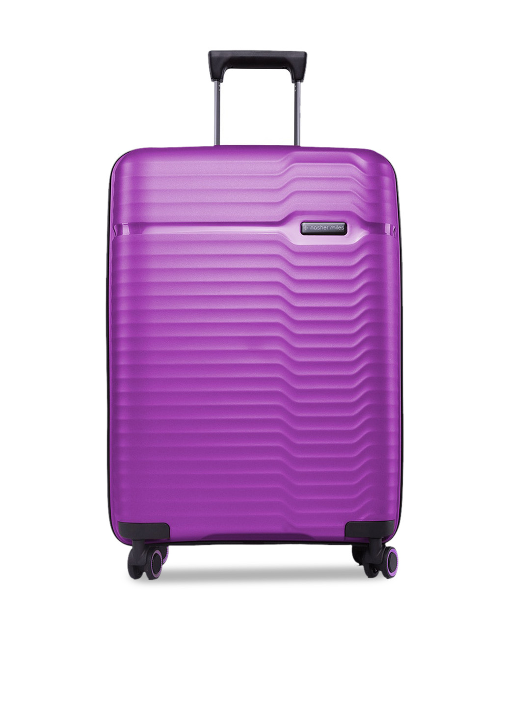 Buy Nasher Miles Purple Textured Hard Sided Trolley Bag - Trolley Bag ...