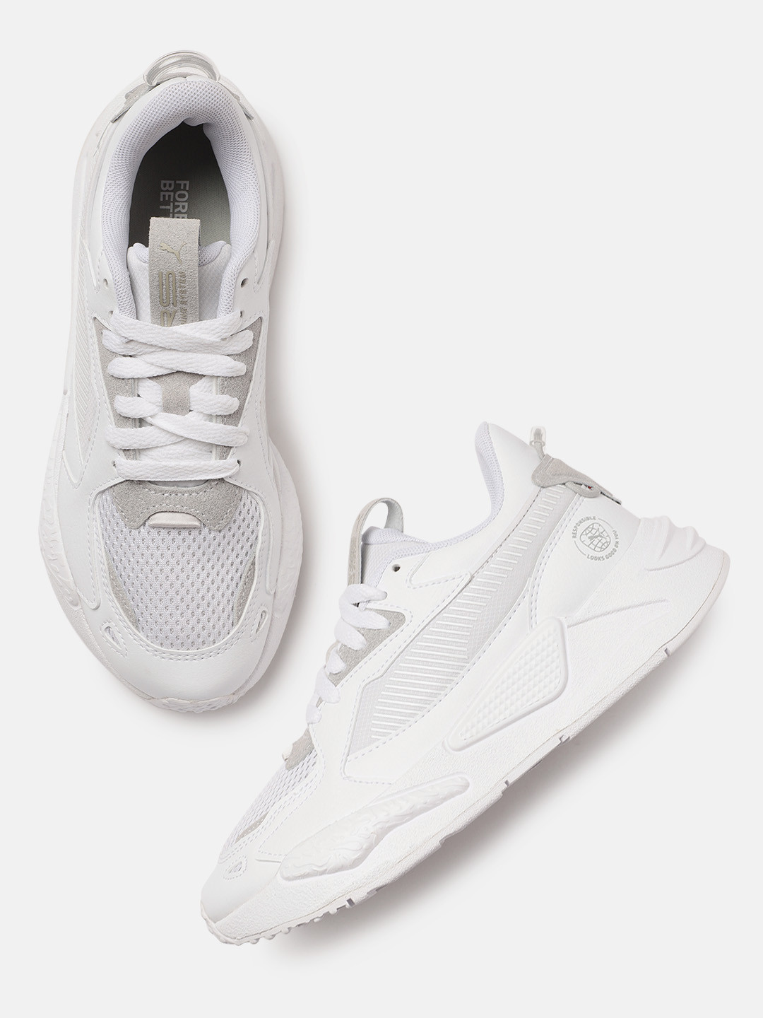 Buy Puma Men White Solid Sneakers - Casual Shoes for Men 16943190 | Myntra