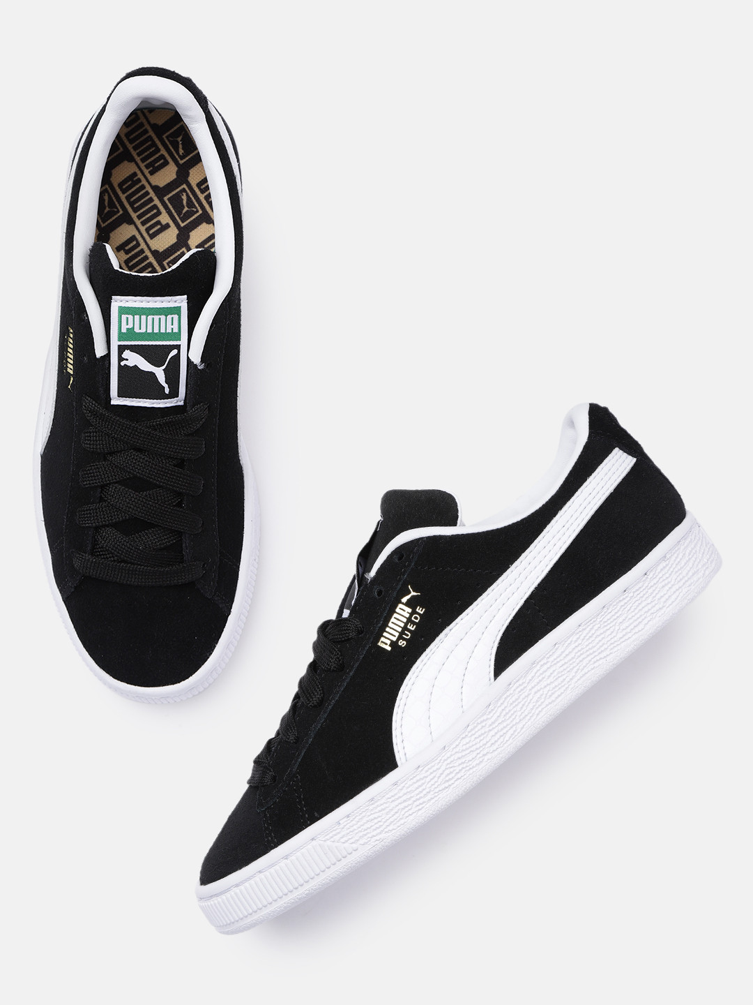 Buy Puma Unisex Black Suede Croc Sneakers - Casual Shoes for Unisex ...