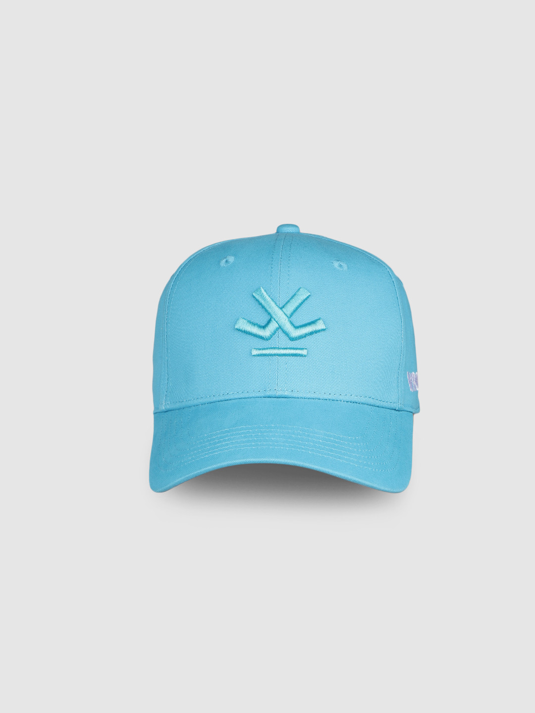 Buy WROGN Unisex Turquoise Blue Embroidered Pure Cotton Baseball Cap ...