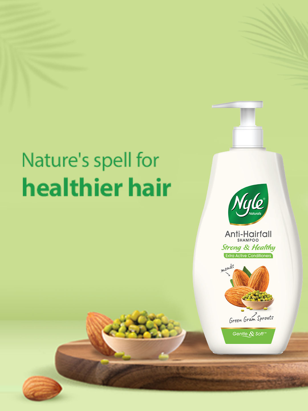Buy Nyle Naturals Strong & Healthy Anti Hairfall Shampoo With Almonds ...