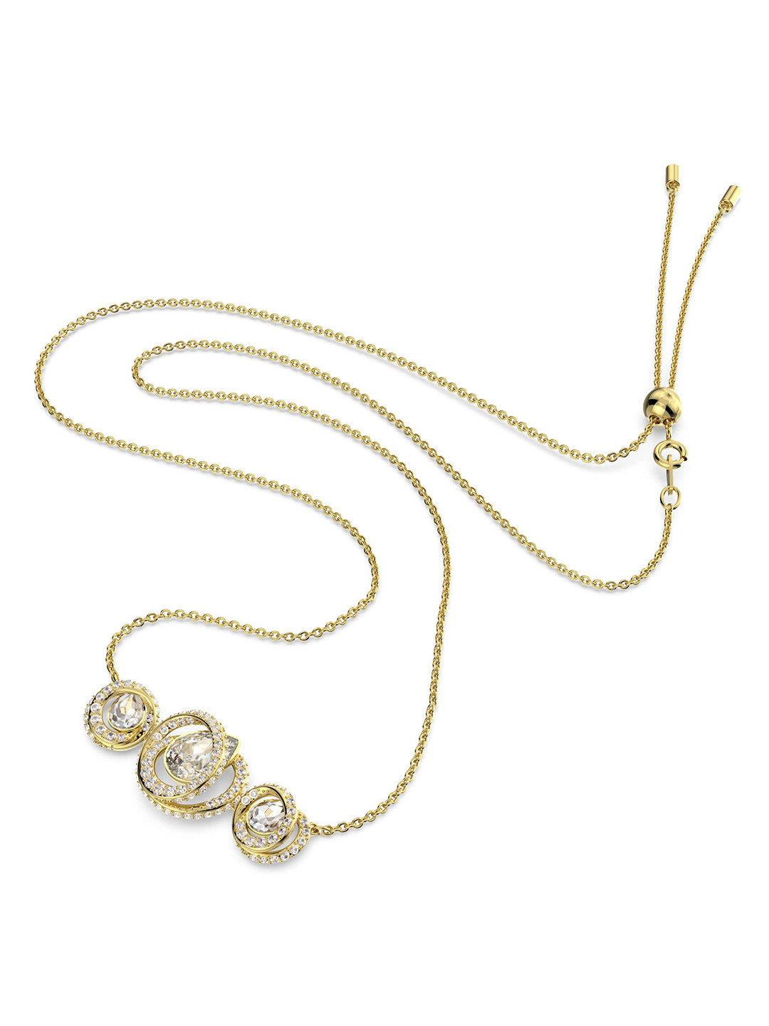 Buy SWAROVSKI White & Gold Toned Necklace - Necklace And Chains for ...