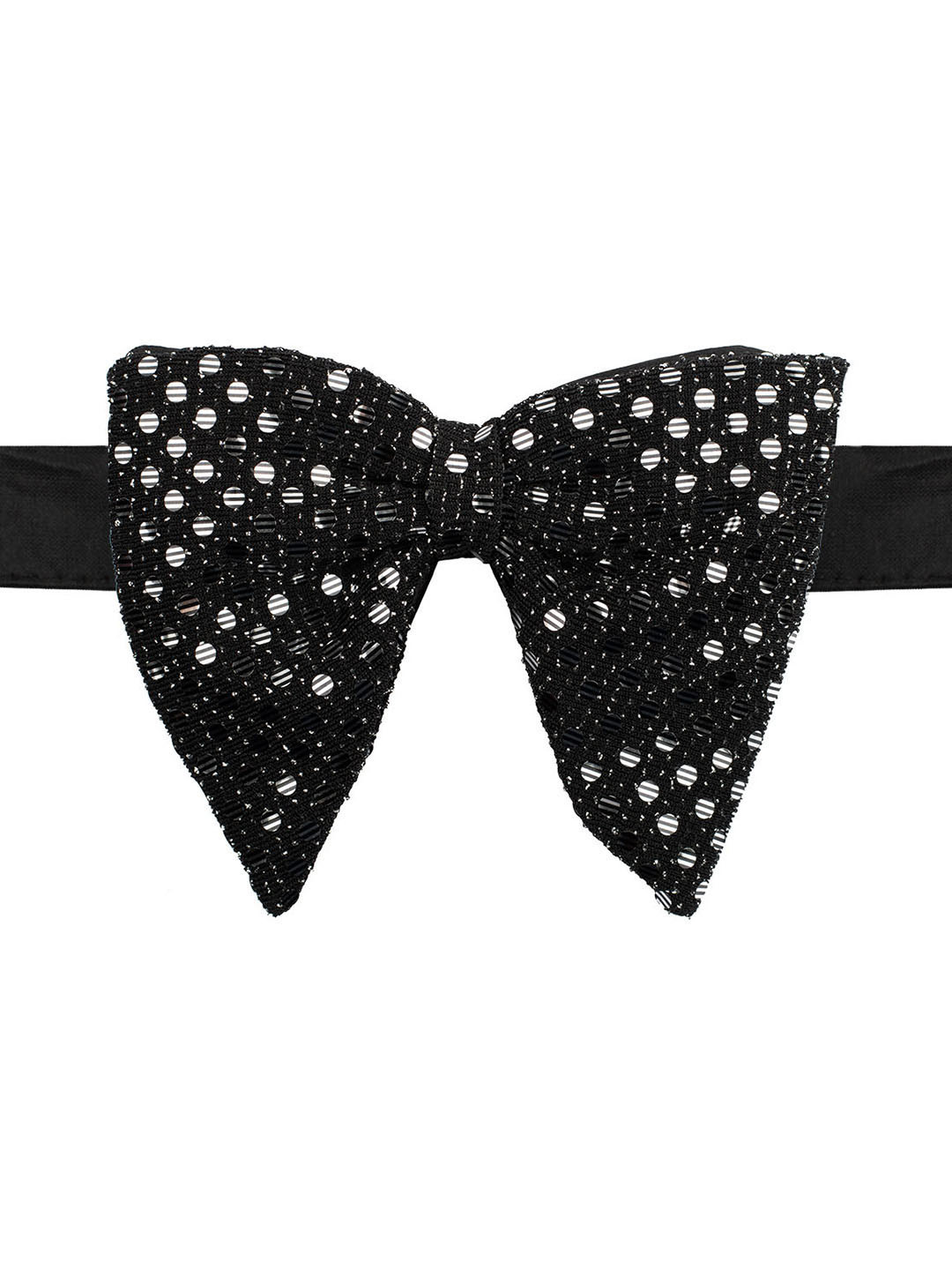 Buy The Tie Hub Men Black & Silver Toned Sequin Butterfly Bow Tie - Ties for Men 16960270 | Myntra