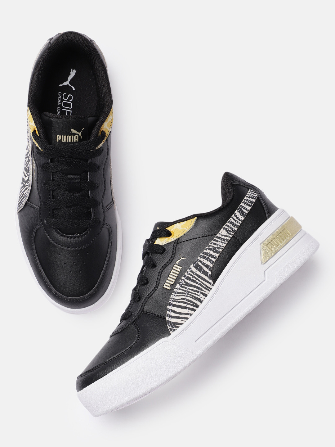 Buy Puma Women Black Skye Wedge Safari Sneakers - Casual Shoes for ...