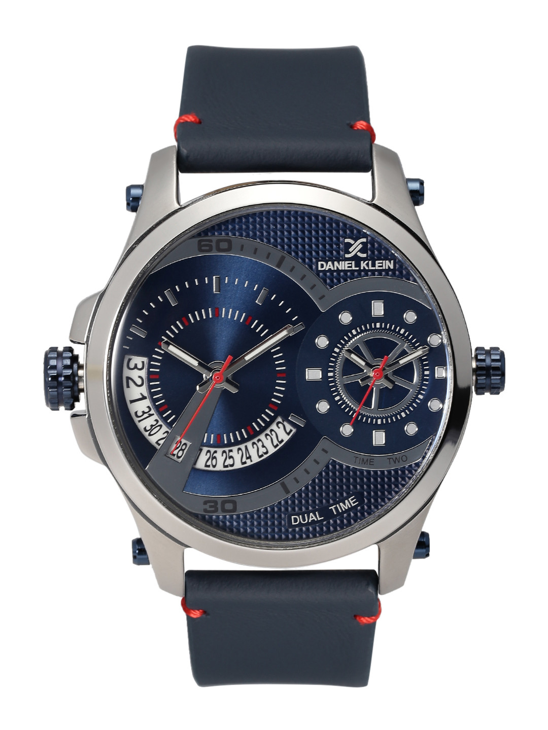 Buy Daniel Klein Premium Men Blue Textured Dual Dial Watch DK11151 6 ...