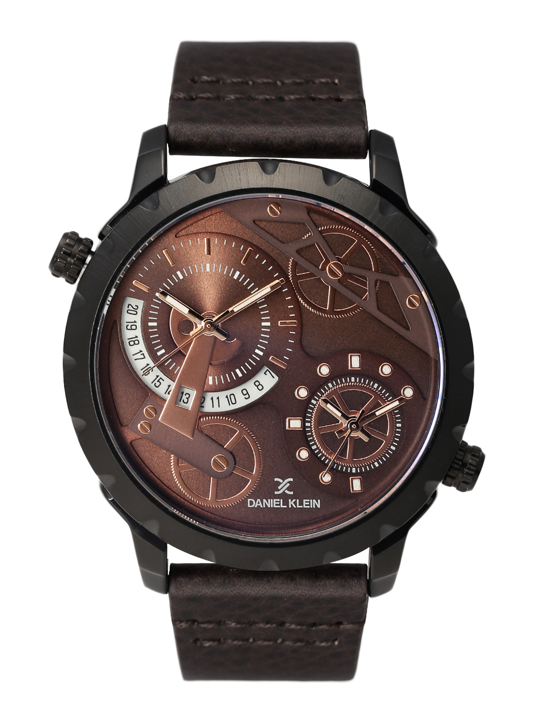 Buy Daniel Klein Premium Men Brown Dual Dial Watch DK11191 2 - Watches ...