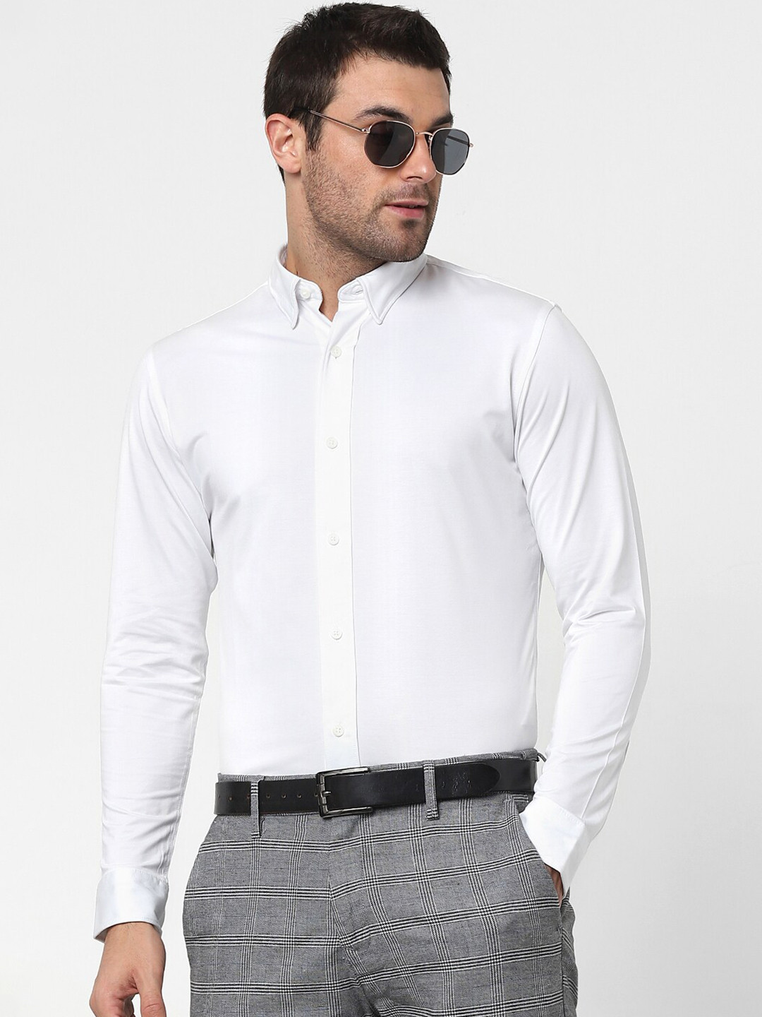 Buy SELECTED Men White Slim Fit Formal Shirt - Shirts for Men 16980152 ...