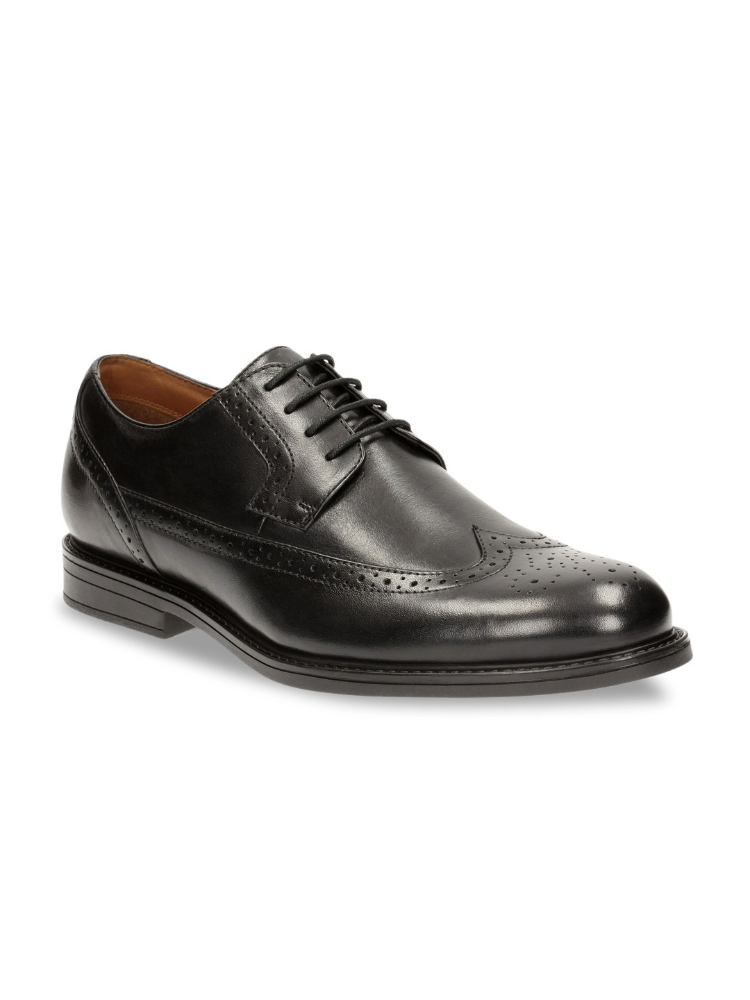 Buy Clarks Men Black Leather Brogues - Formal Shoes for Men 1698515 ...