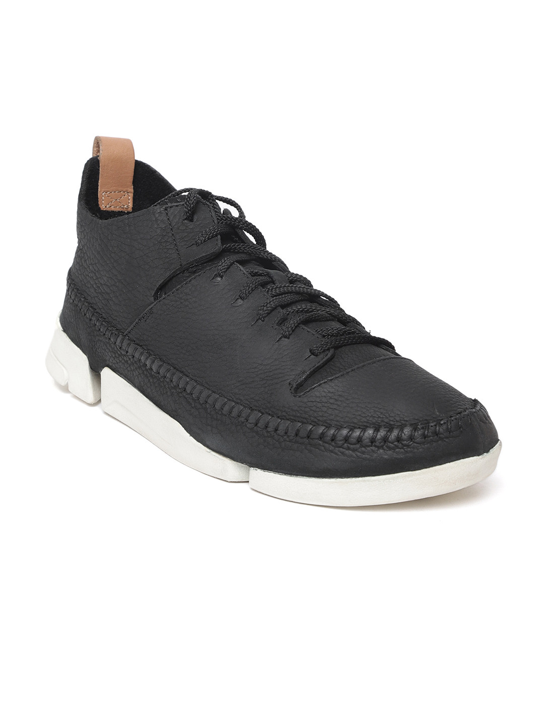 Buy Clarks Men Black Nubuck Leather Sneakers - Casual Shoes for Men ...