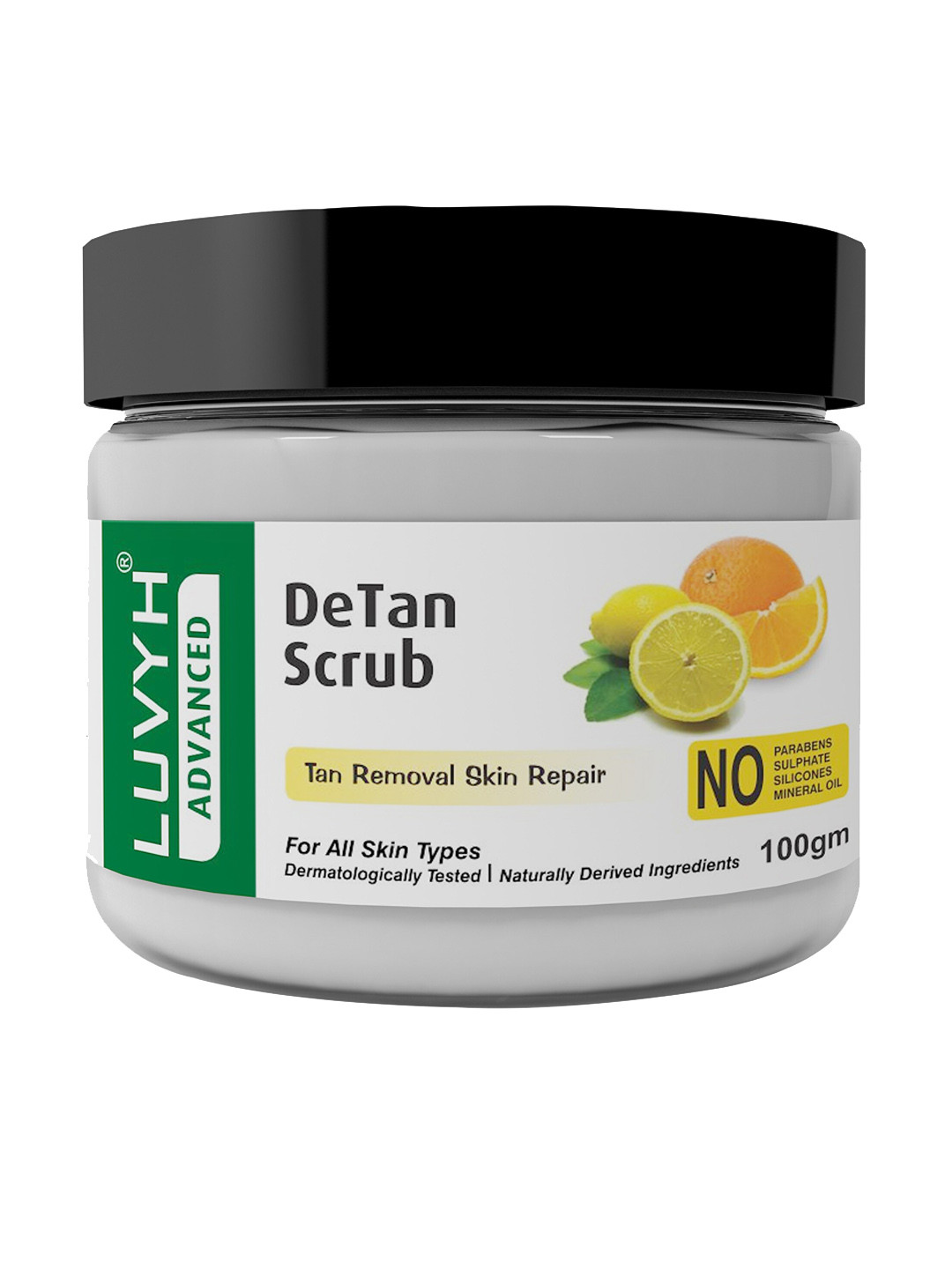 Buy LUVYH Advanced De Tan Scrub For Tan Removal Skin Repair 100 G ...