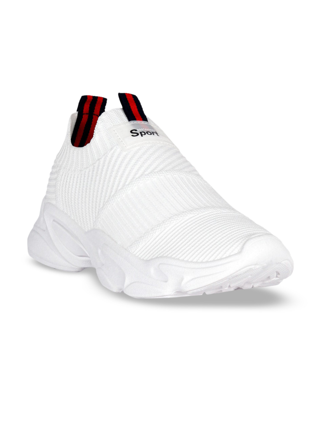 Buy London Rag Women White Woven Design Slip On Sneakers - Casual Shoes ...