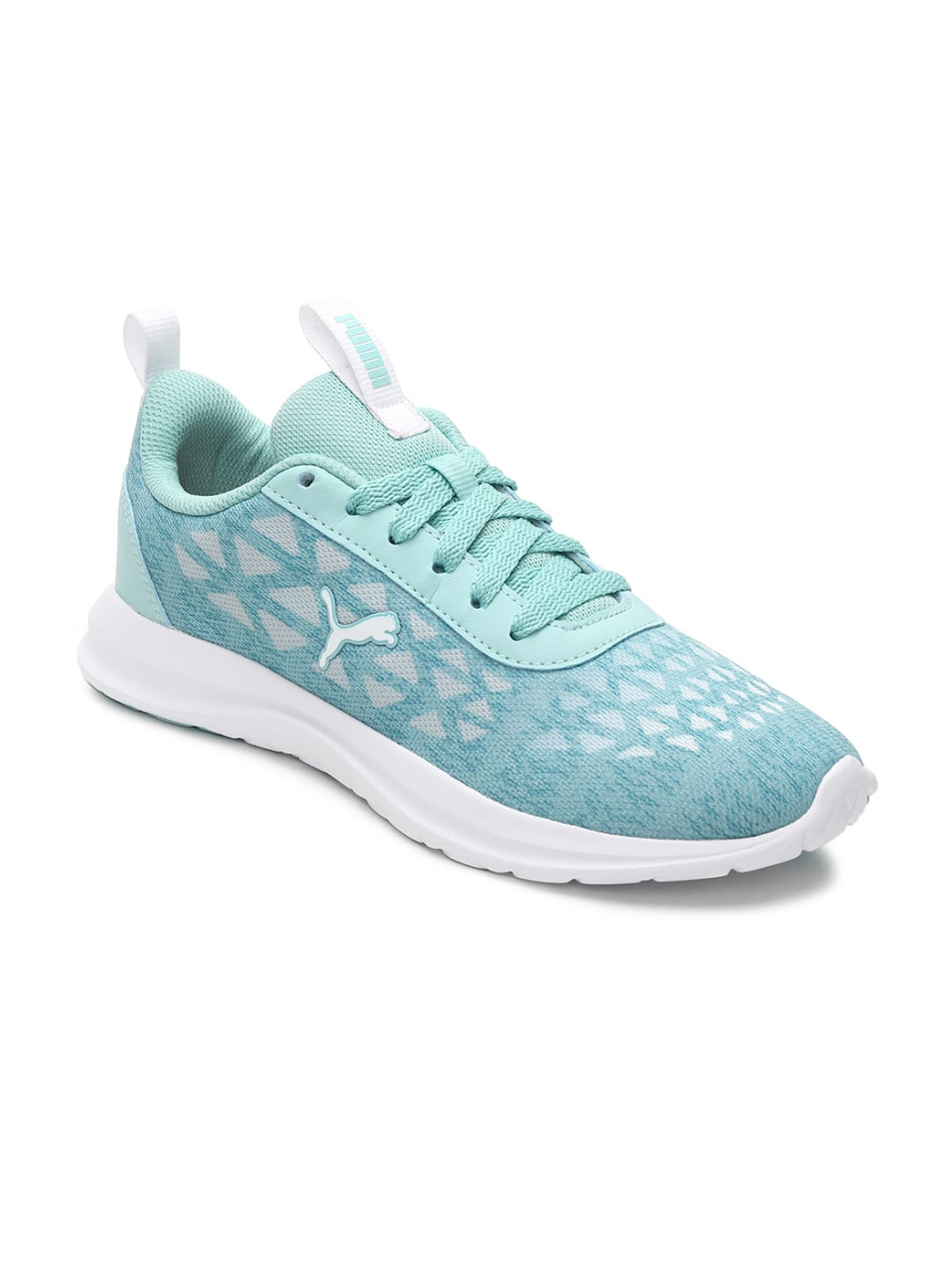 Buy Puma Women Turquoise Blue Agile Trip Printed Sneakers - Casual ...