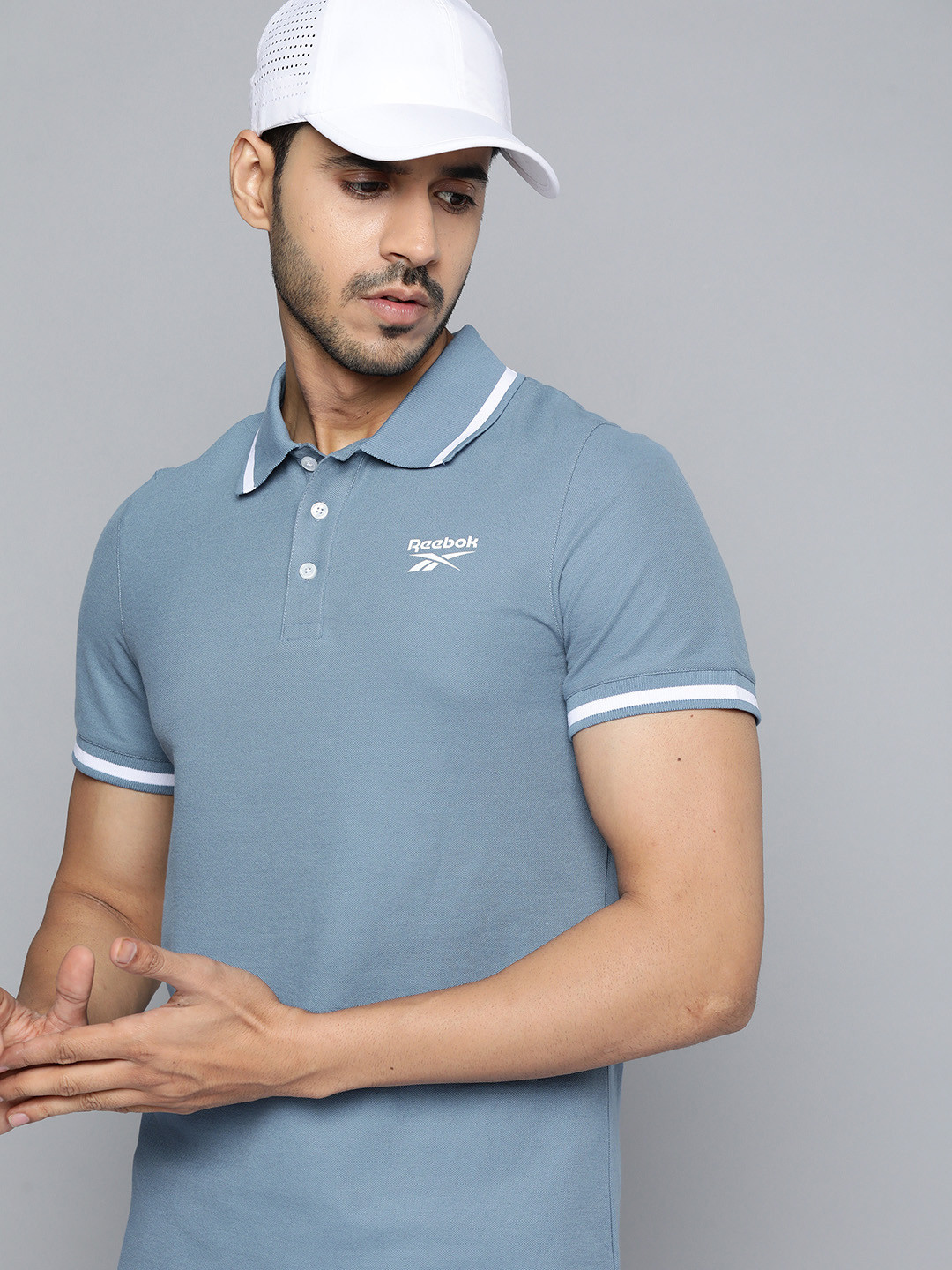 Buy Reebok Classic Men Blue WCE Polo T Shirt - Tshirts for Men 17002762 ...