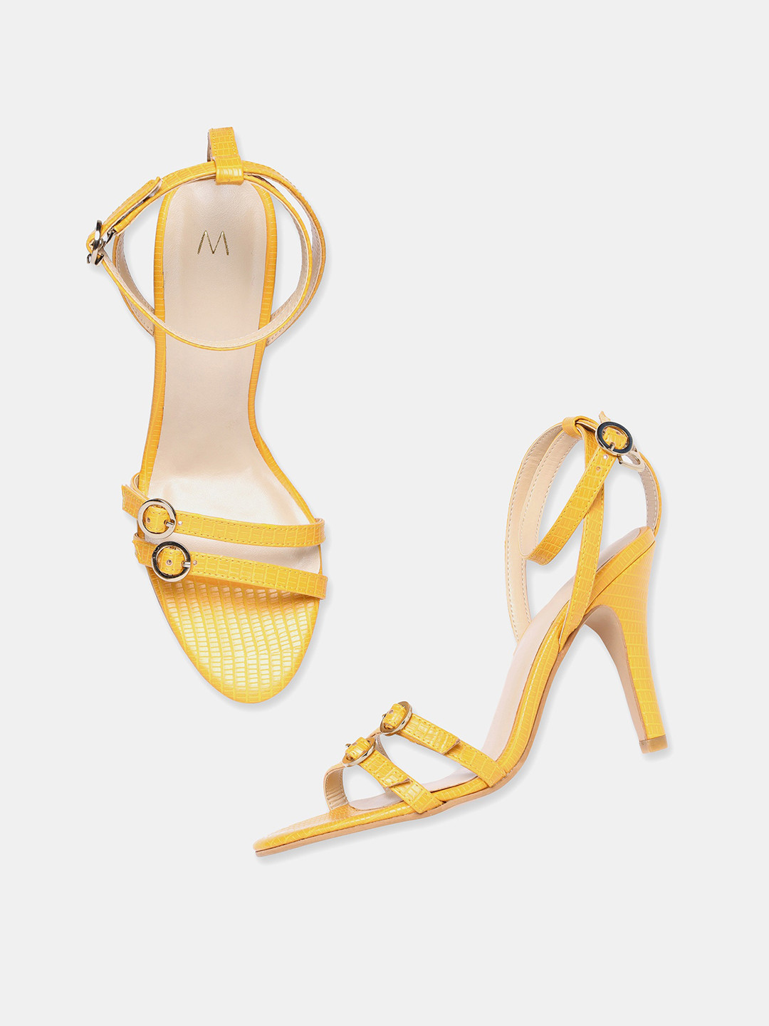 Buy W Mustard Yellow Slim Heels - Heels for Women 17002934 | Myntra