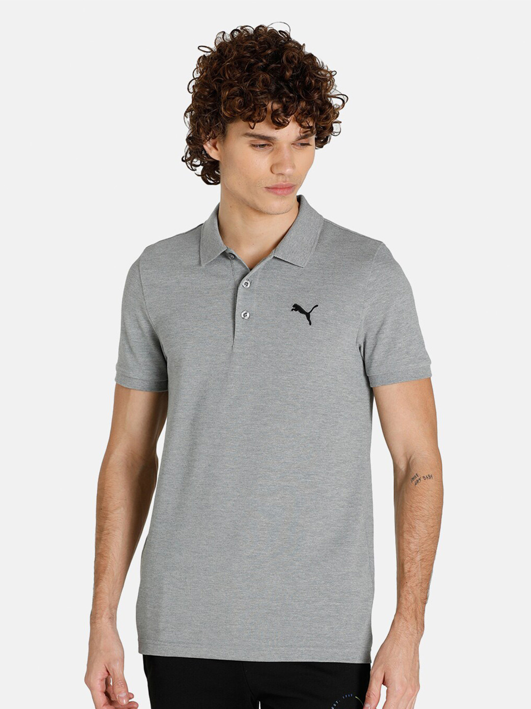 Buy Puma Polo Collar Slim Fit Active T Shirt - Tshirts for Men 17003156 ...