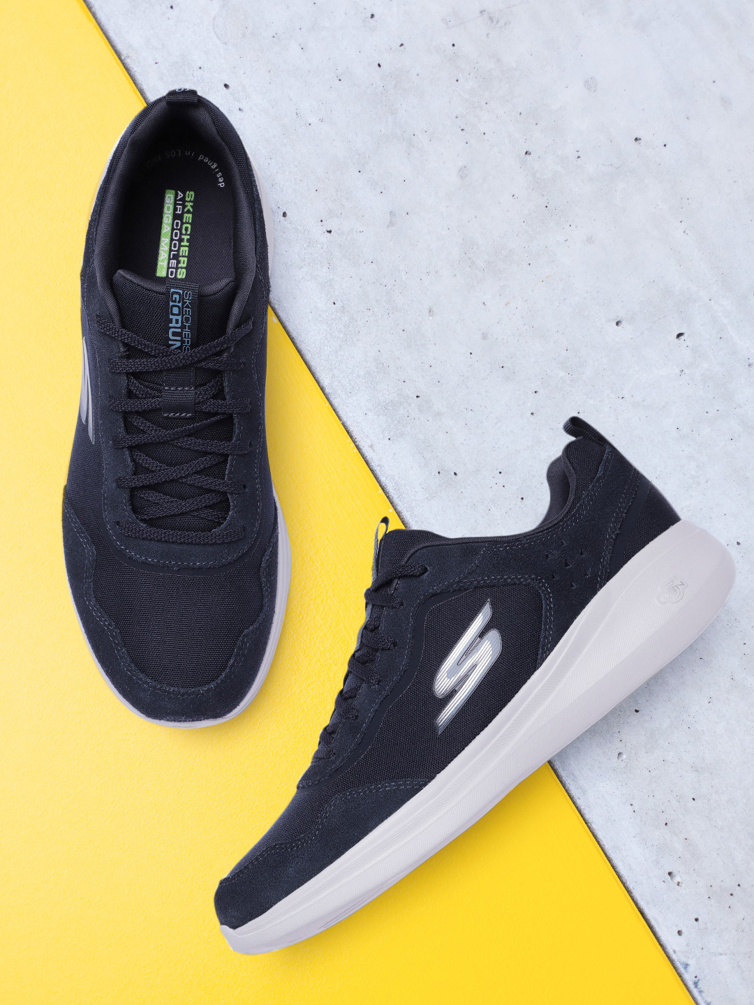 Buy Skechers Men Navy Blue GO RUN FAST HURTLING Running Shoes - Sports ...