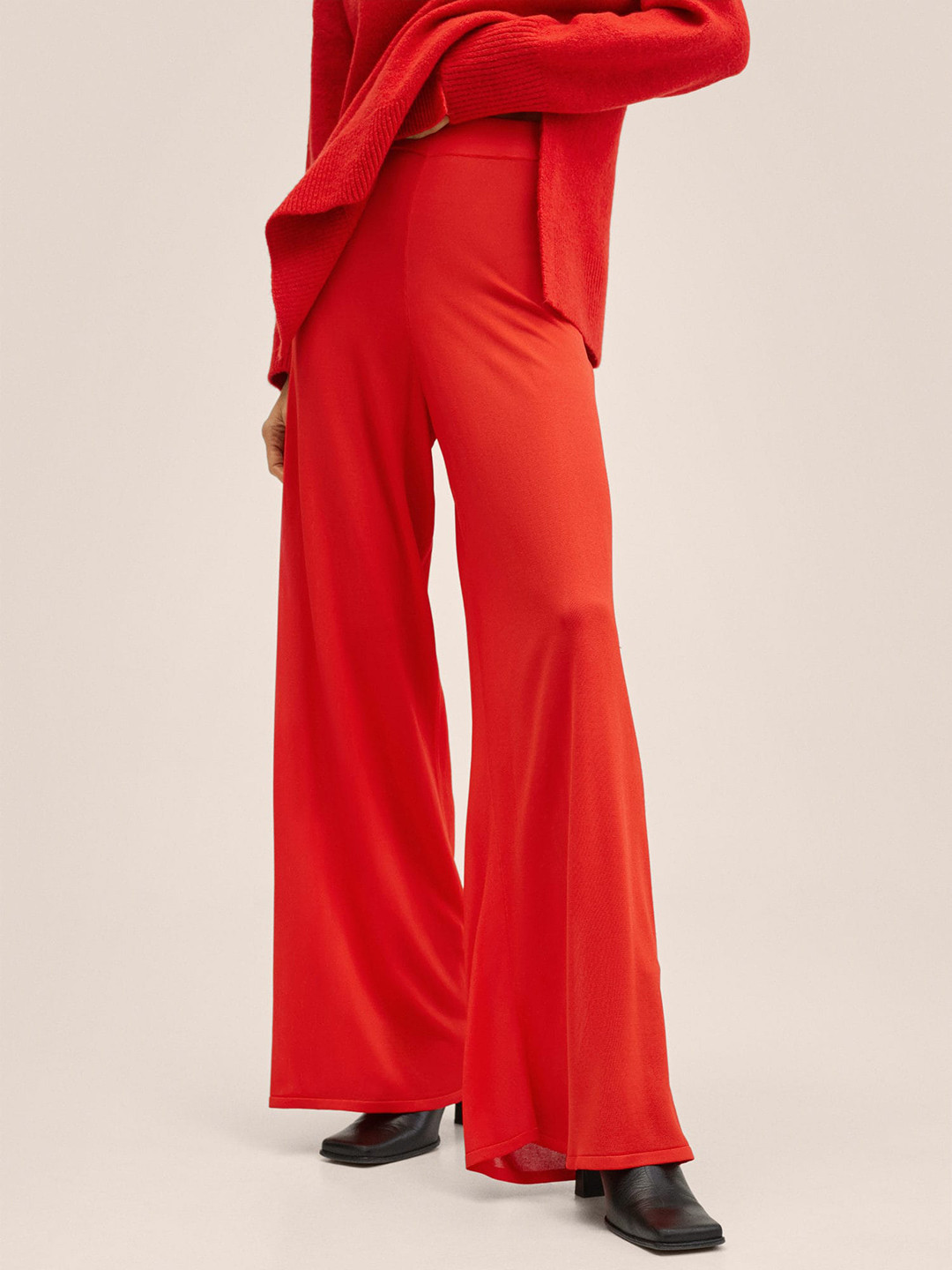 Buy MANGO Women Red Trousers - Trousers for Women 17022540 | Myntra
