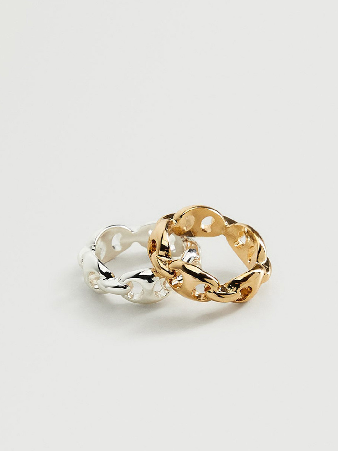 Buy MANGO Women Set Of 2 Linked Rings - Ring for Women 17022558 | Myntra