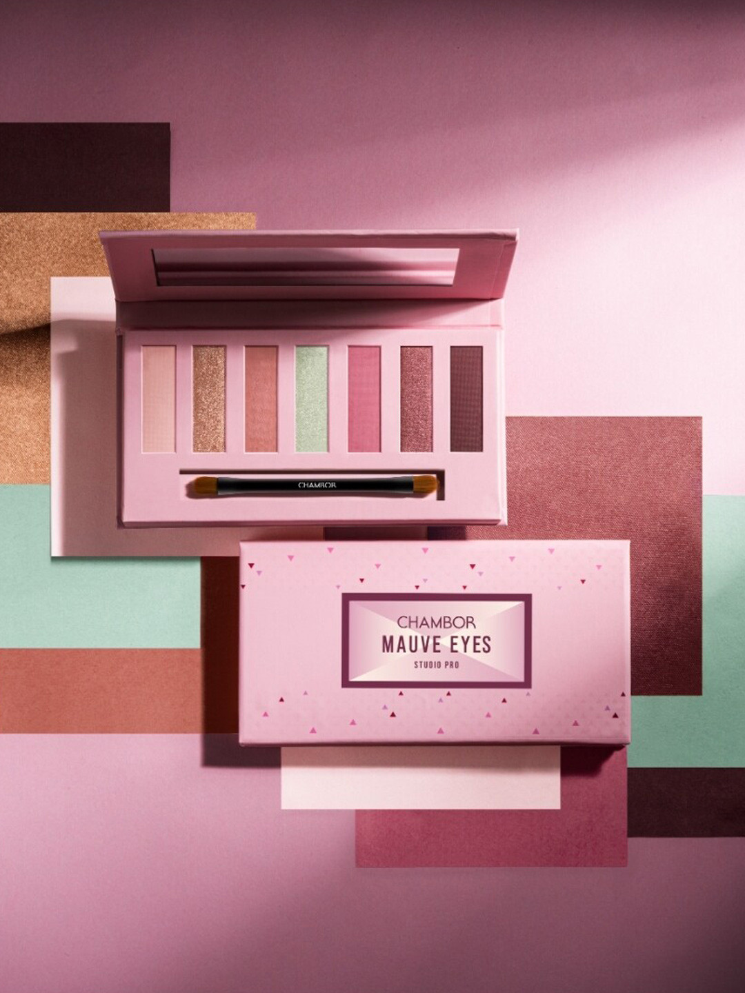 Buy Chambor Studio Pro Mauve Eyes Eye Shadow Palette 004 8.4 Gm ...