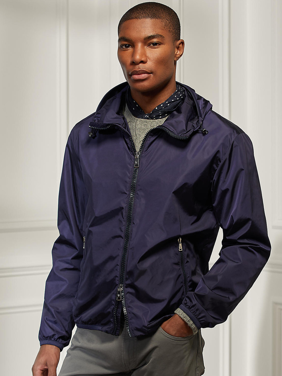 Buy Polo Ralph Lauren Men Navy Blue Tailored Jacket - Jackets for Men ...