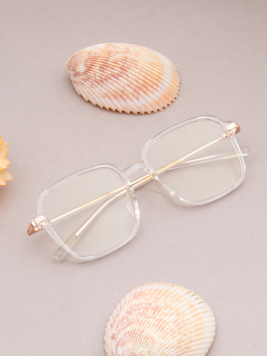 Buy Ted Smith Unisex Transparent Full Rim Square Frames Eyeglasses ...