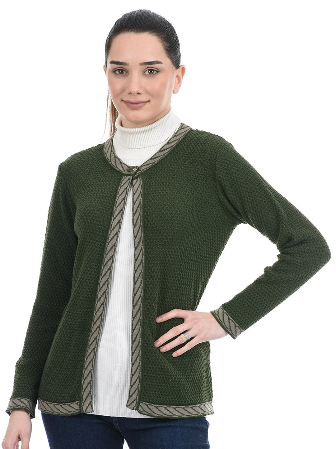 Buy American Eye Self Design Acrylic Cardigan - Sweaters for Women ...