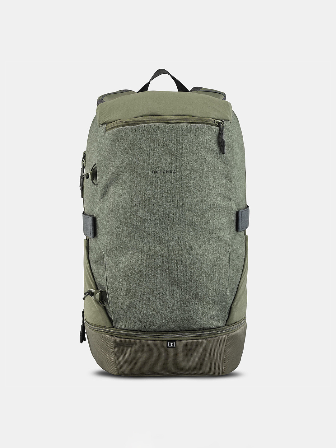 Buy Quechua By Decathlon Unisex Green Backpack With Compression Straps ...