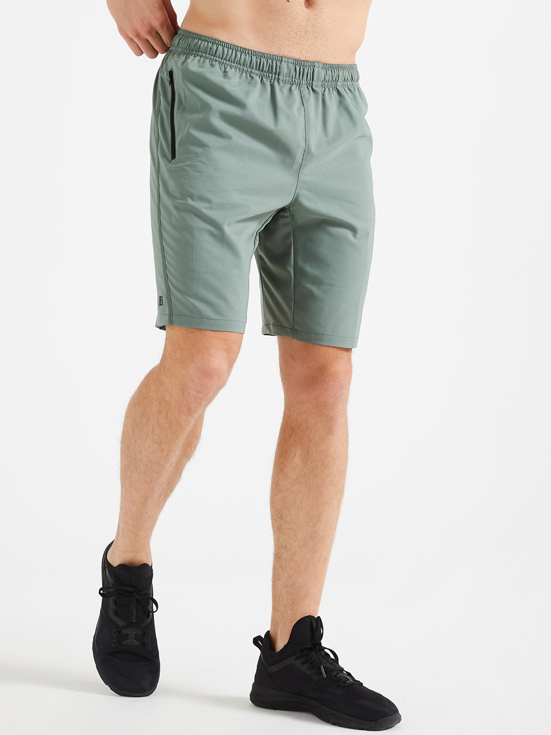 Buy Domyos By Decathlon Men Green Sports Training Shorts - Shorts for ...