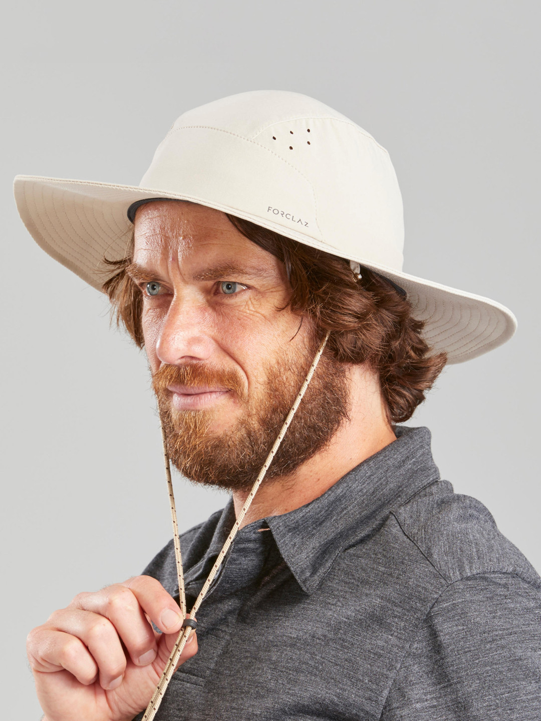 Buy FORCLAZ By Decathlon Unisex Beige Trekking Hat - Hat for Unisex ...