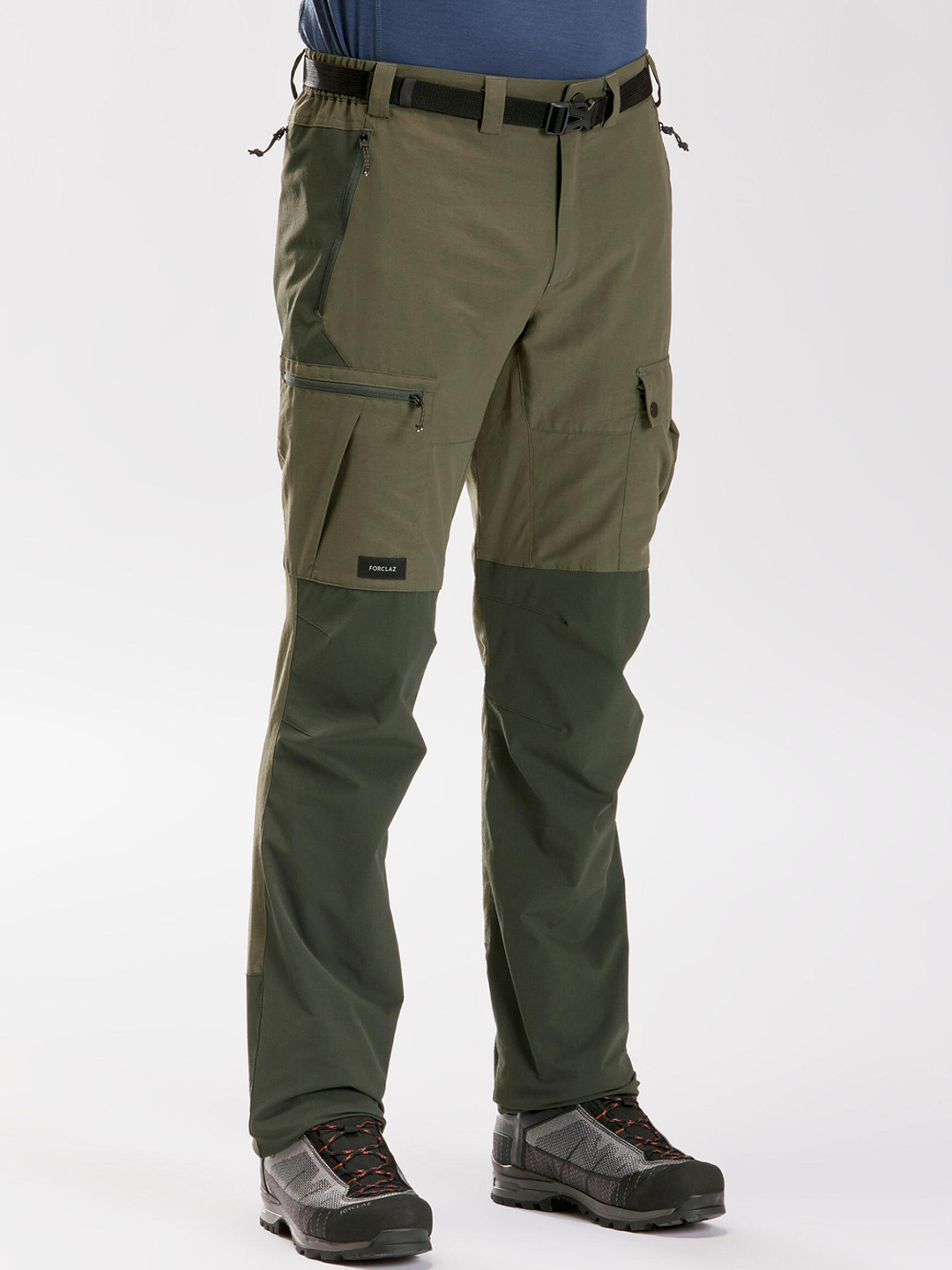 Buy FORCLAZ By Decathlon Men Green Hiking And Trekking Trousers ...
