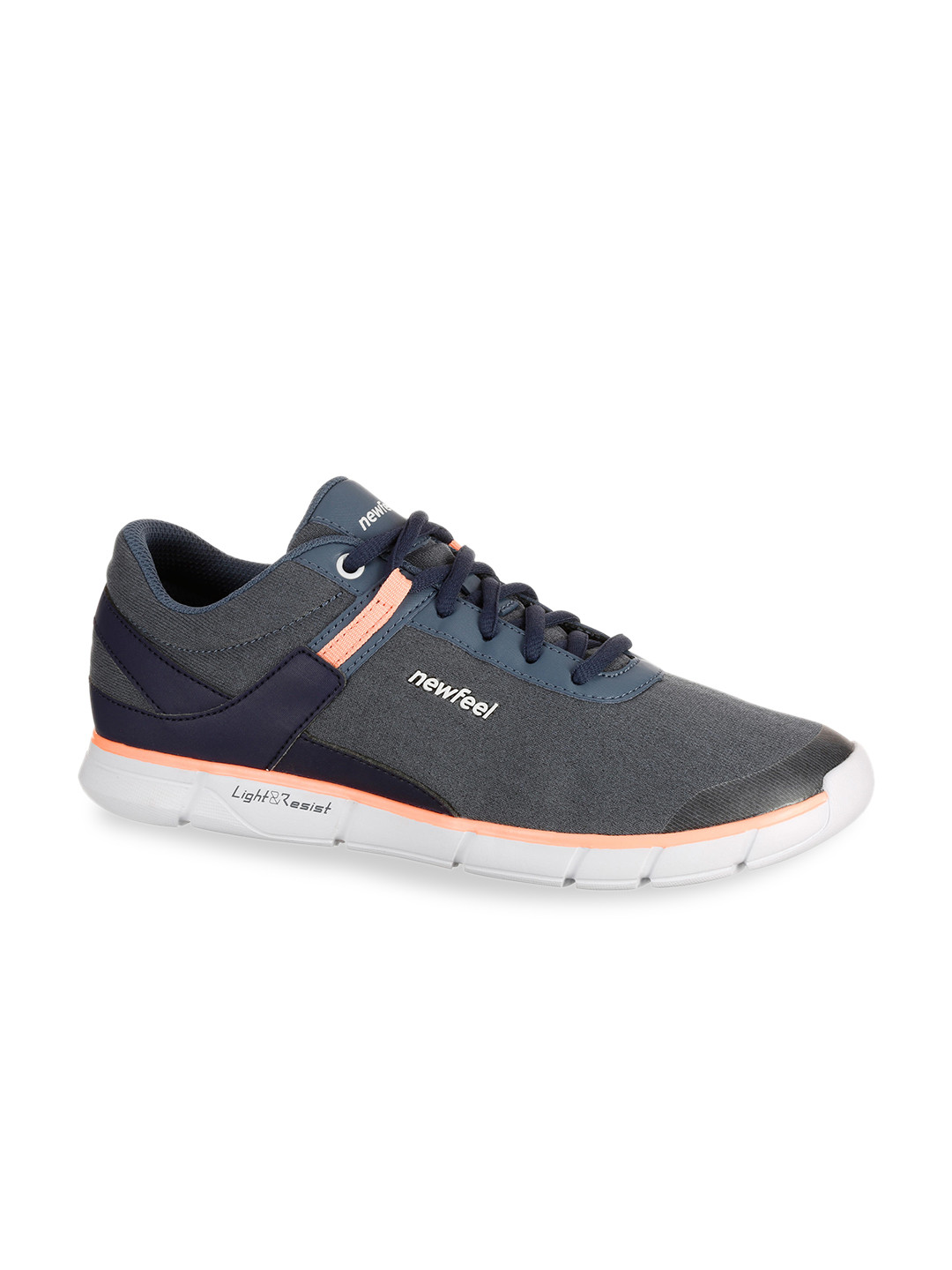 Buy Newfeel By Decathlon Women Blue Textile Walking Non Marking Shoes ...