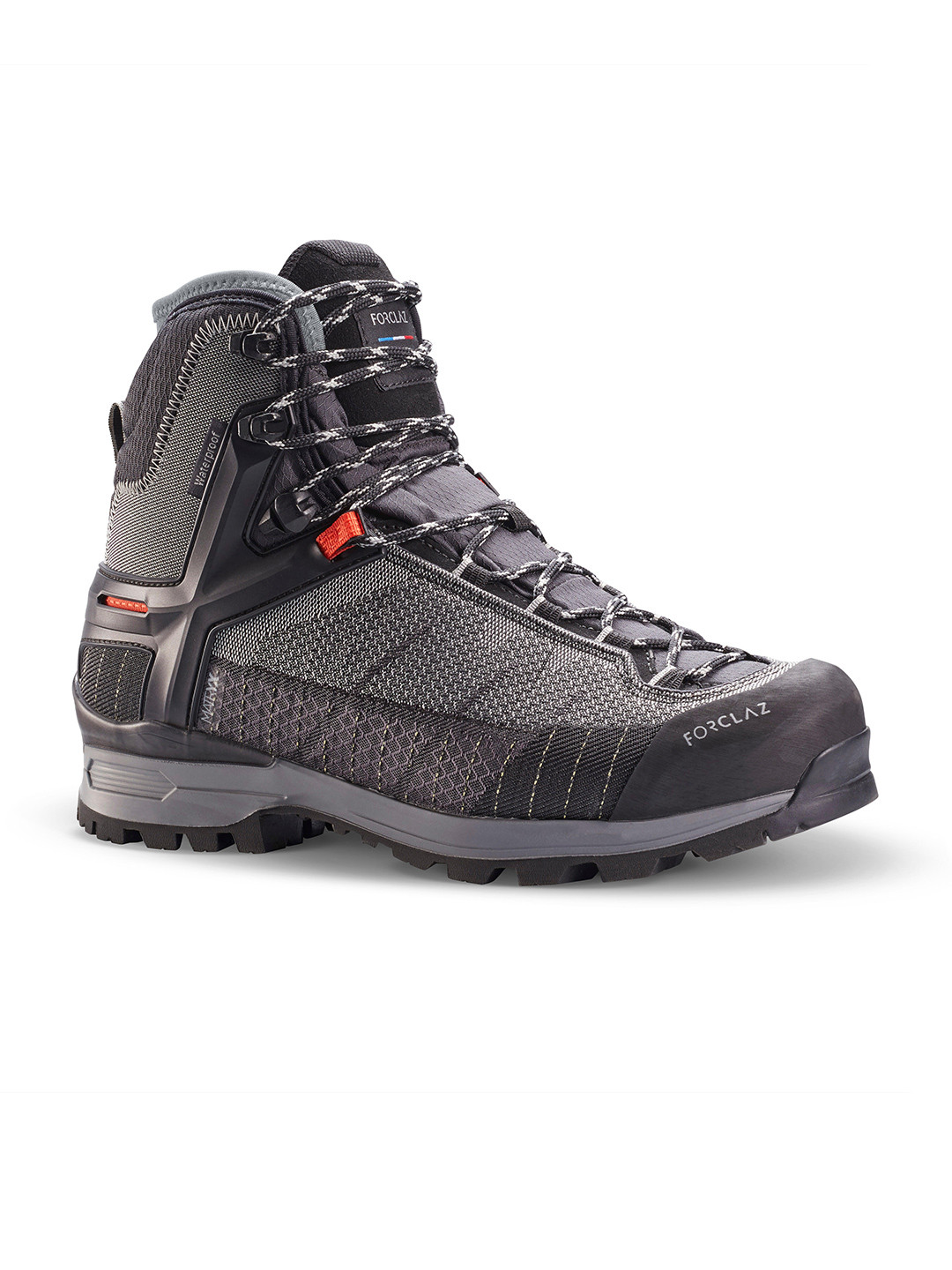 Buy FORCLAZ By Decathlon Women Grey Solid Waterproof Trekking Shoes ...