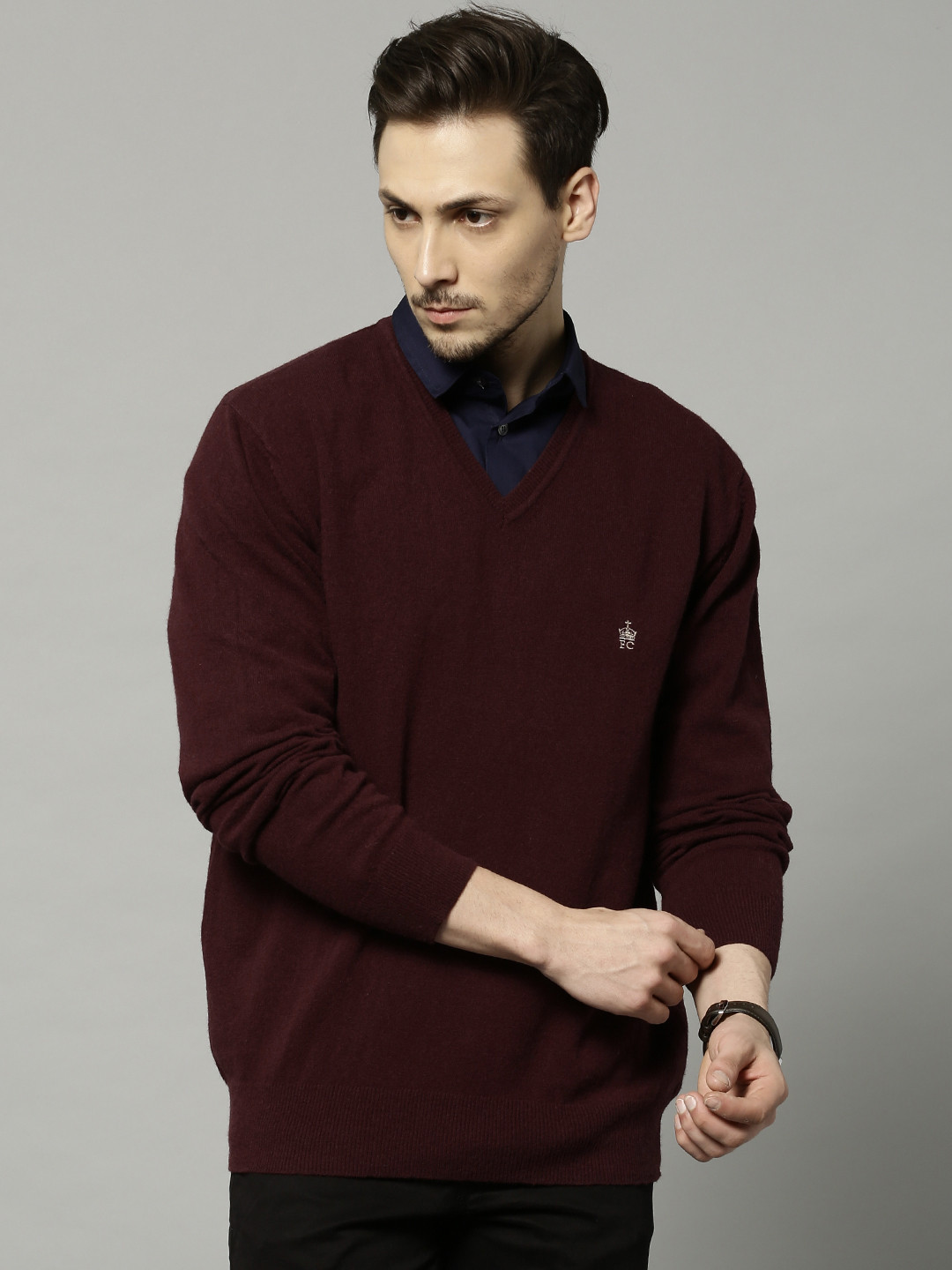 Buy French Connection Men Maroon Sweater - Sweaters for Men 1705050 ...
