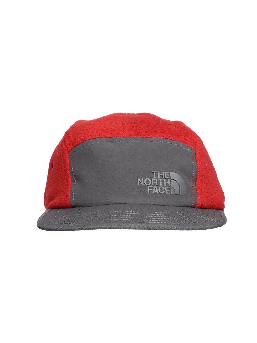 Buy The North Face Unisex Red & Grey Denali Five Panel Cap - Caps for ...