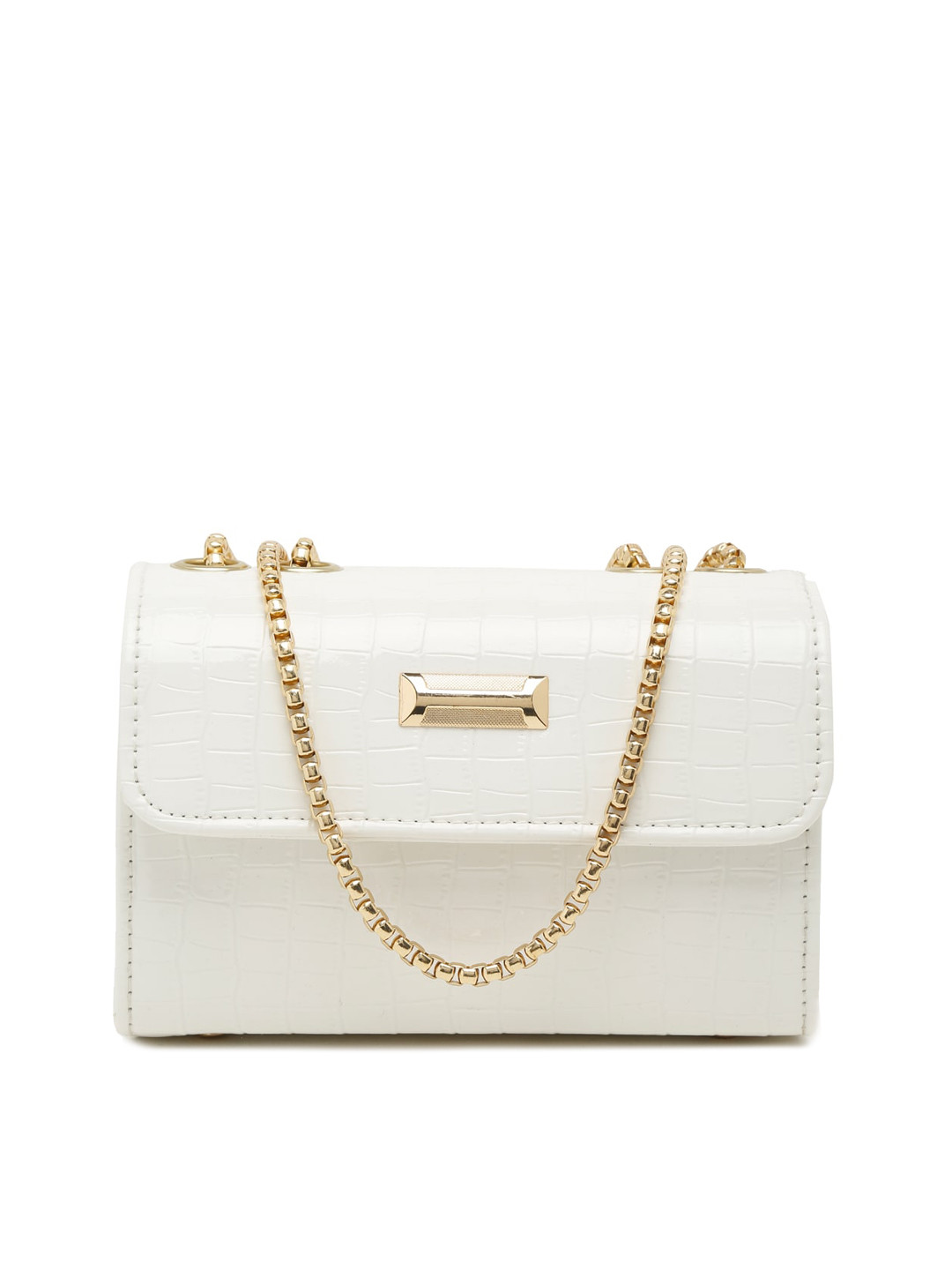 Buy FARGO White Structured Handheld Bag - Handbags for Women 17056556 ...