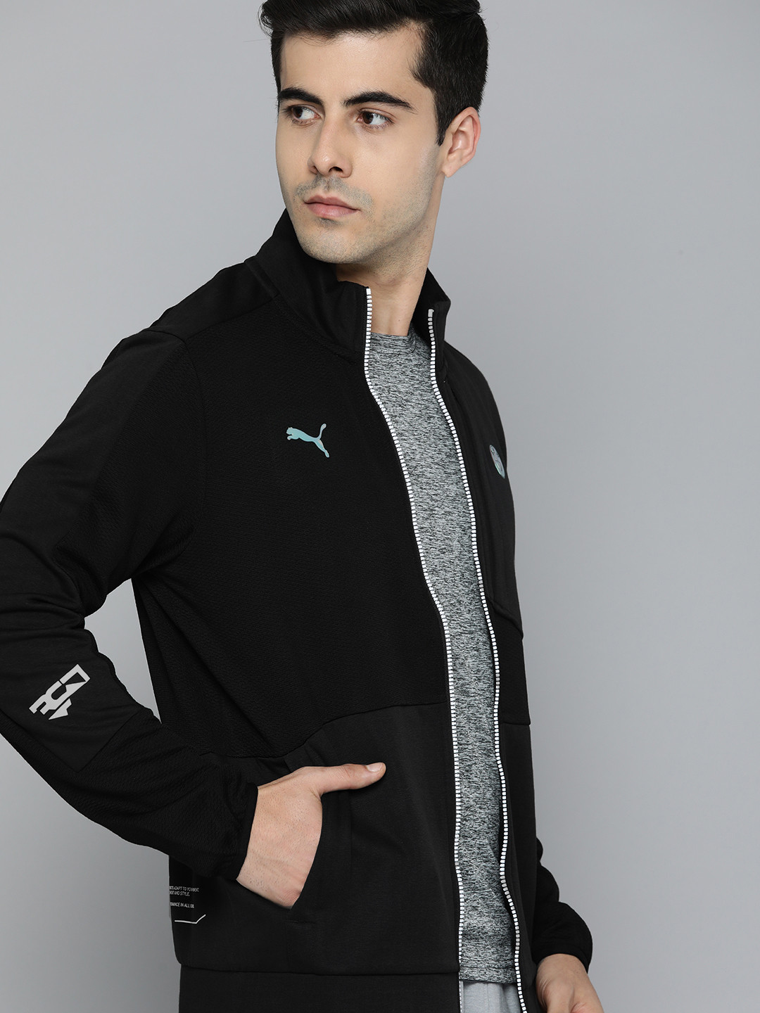 Buy Puma Men Black White BMW M Motorsport RCT Brand Logo Sporty MSP ...