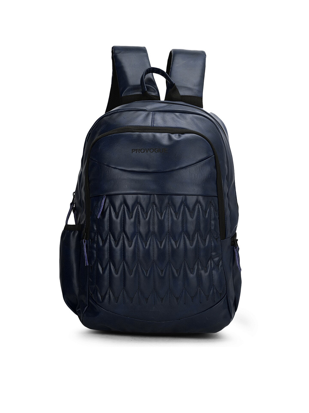 Buy Provogue Navy Blue Brand Logo Printed Backpack With Rain Cover ...