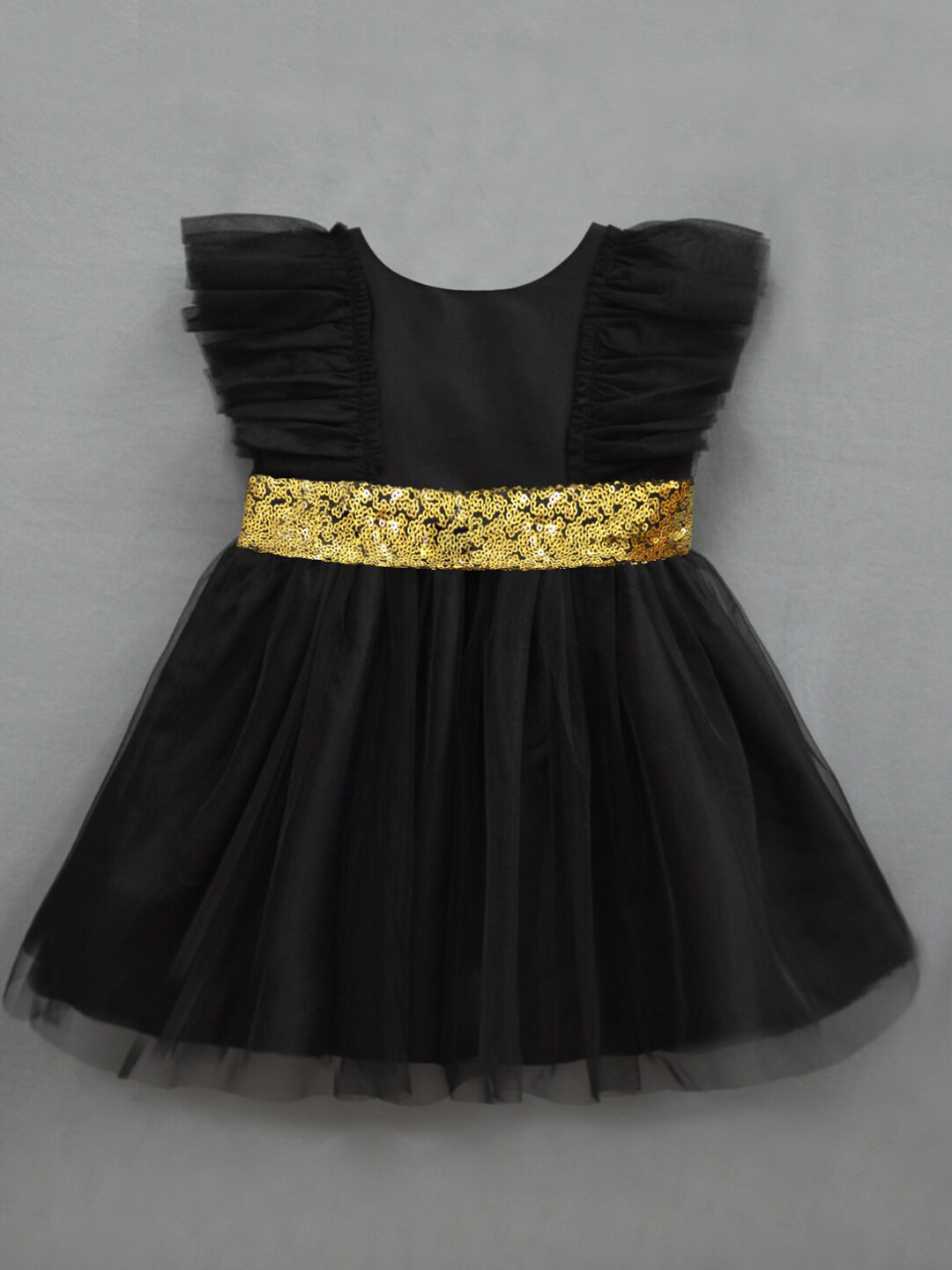 Buy A T U N Girls Black Net Dress - Dresses for Girls 17078864 | Myntra