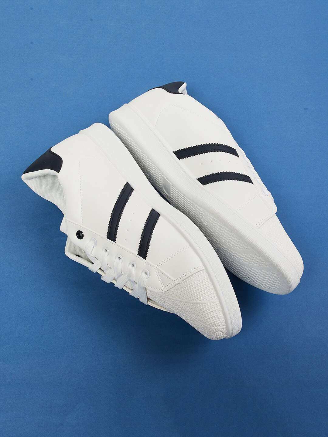 Buy Max Men White Woven Design PU Sneakers - Casual Shoes for Men ...