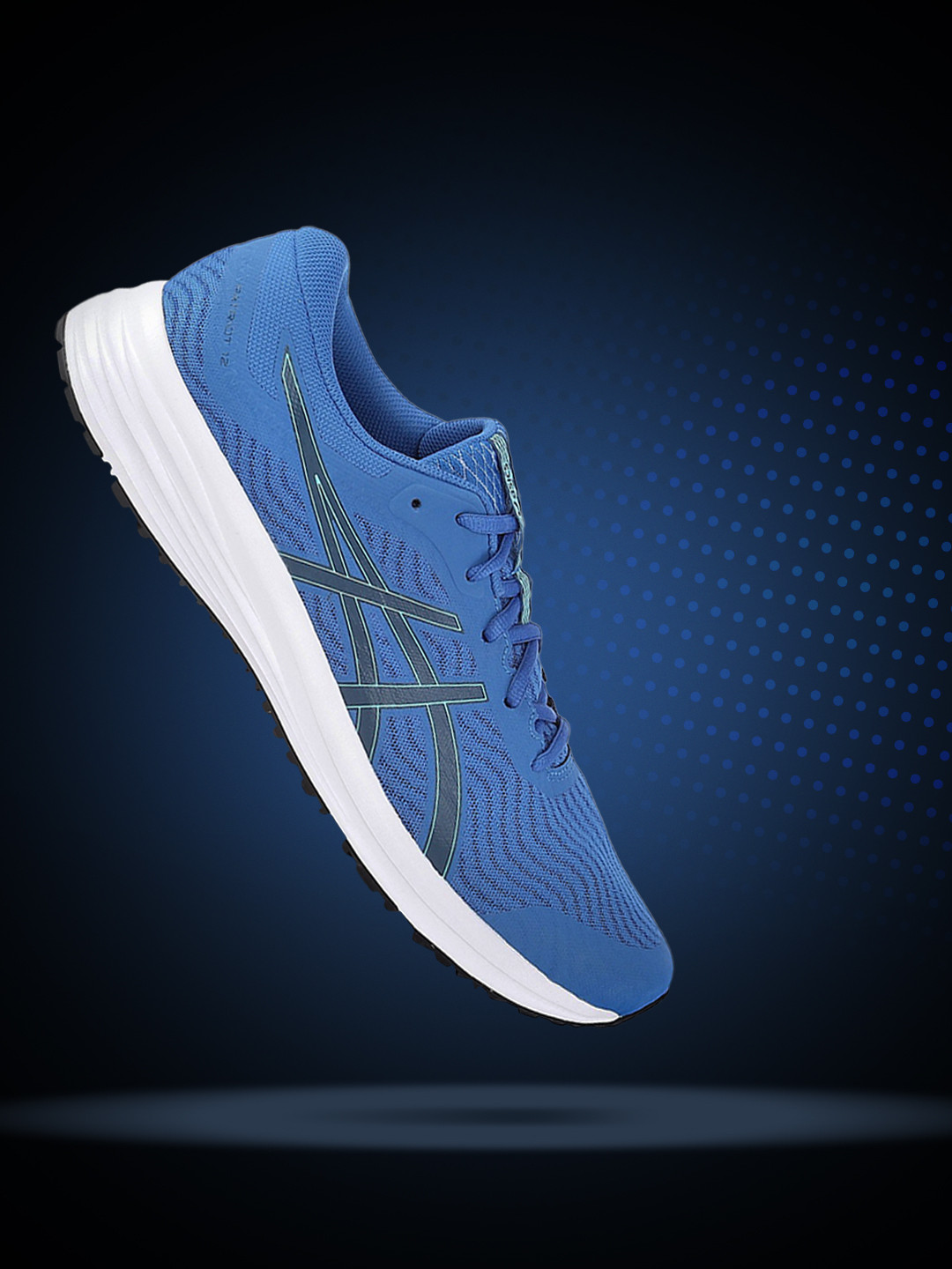 Buy ASICS Men Blue Running Patriot 12 Non Marking Shoes - Sports Shoes ...