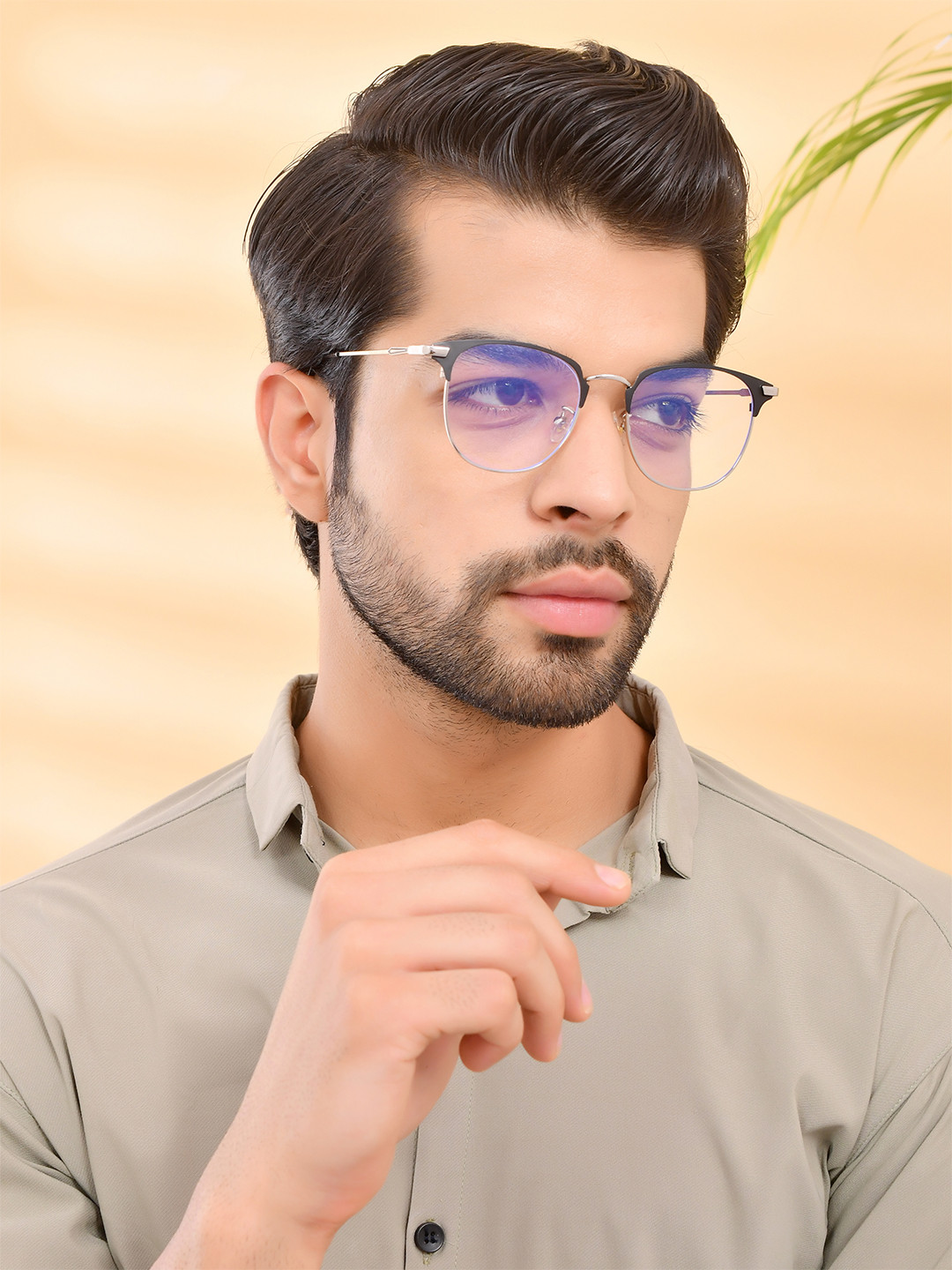 Buy ROYAL SON Men Silver Toned & Black Full Rim Round Frames - Frames ...