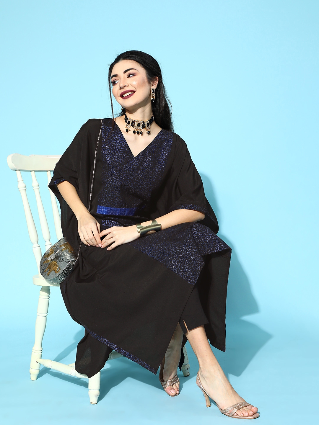 Buy Ahalyaa Stylish Black Crepe Kaftan Kurta - Kurtas for Women ... Buy Ahalyaa Stylish Black Crepe Kaftan Kurta - Kurtas for Women ...