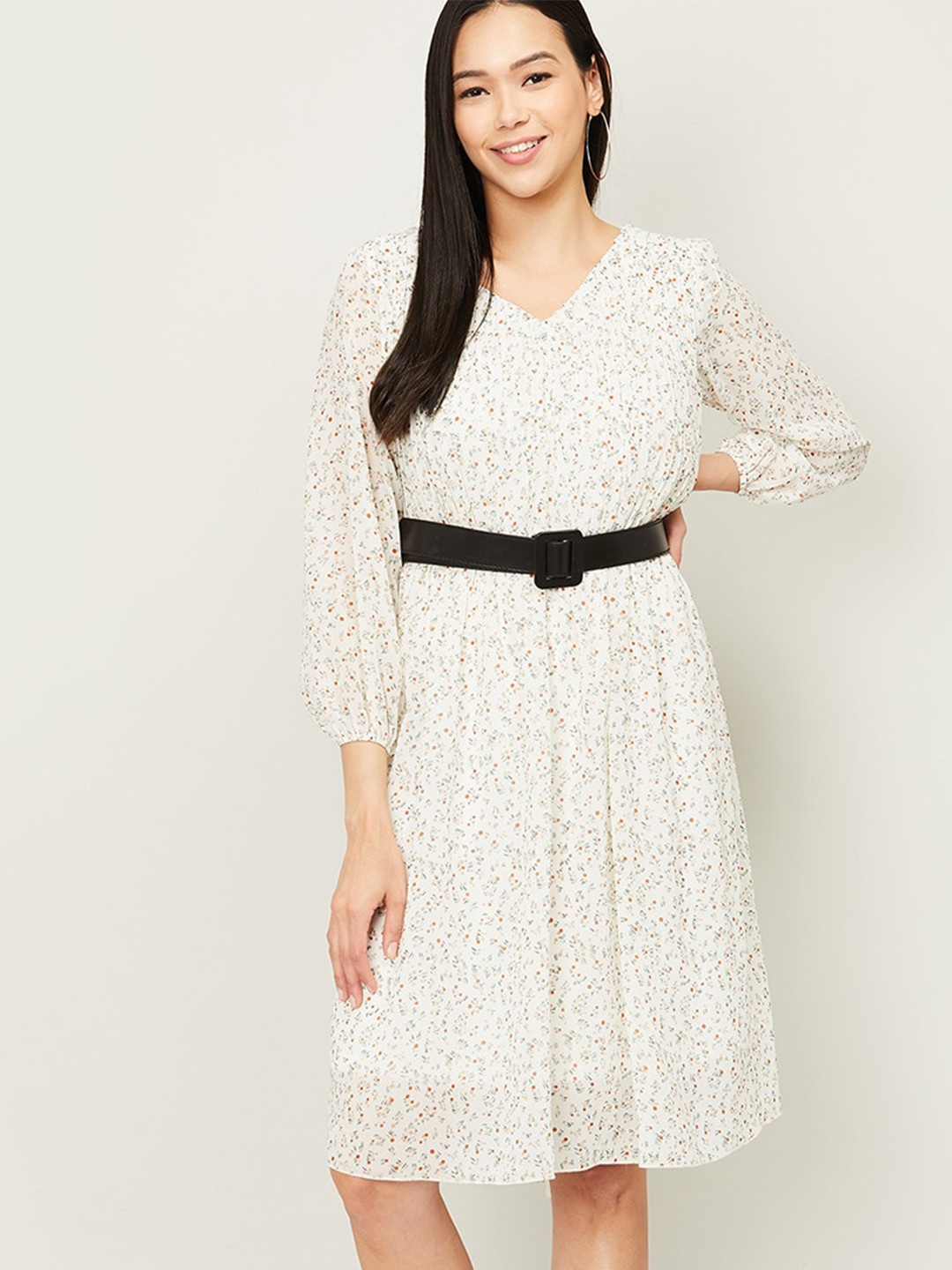 Buy CODE By Lifestyle White Floral Dress - Dresses for Women 17104598 ...